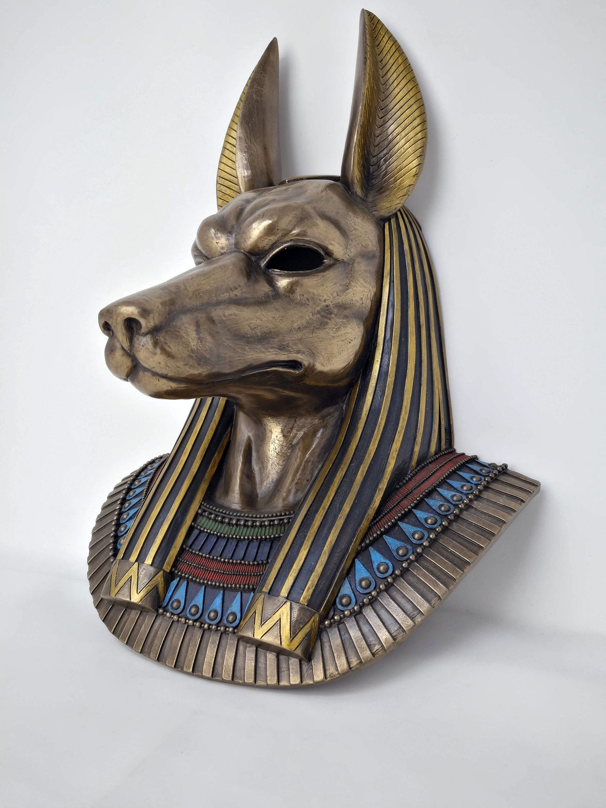 Life Size Anubis Wall Mask - Bold Ancient Egyptian God Anubis Wall Mas ...